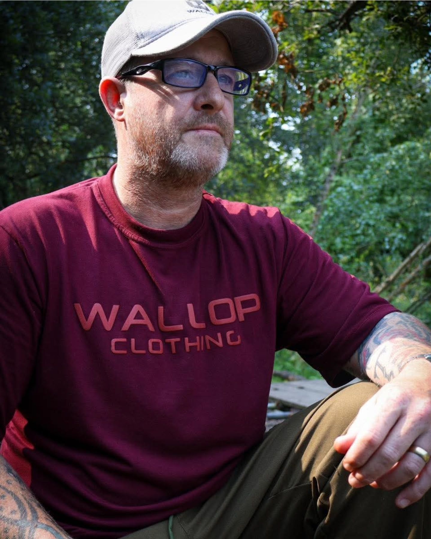 Maroon Lightweight T-shirt | UK Carp & Coarse Fishing