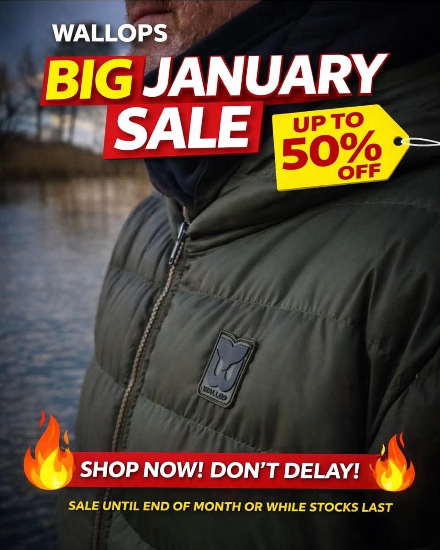 Wallop Clothing Sale | UK Carp & Coarse Fishing